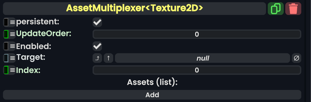 Component:AssetMultiplexer - Resonite Wiki